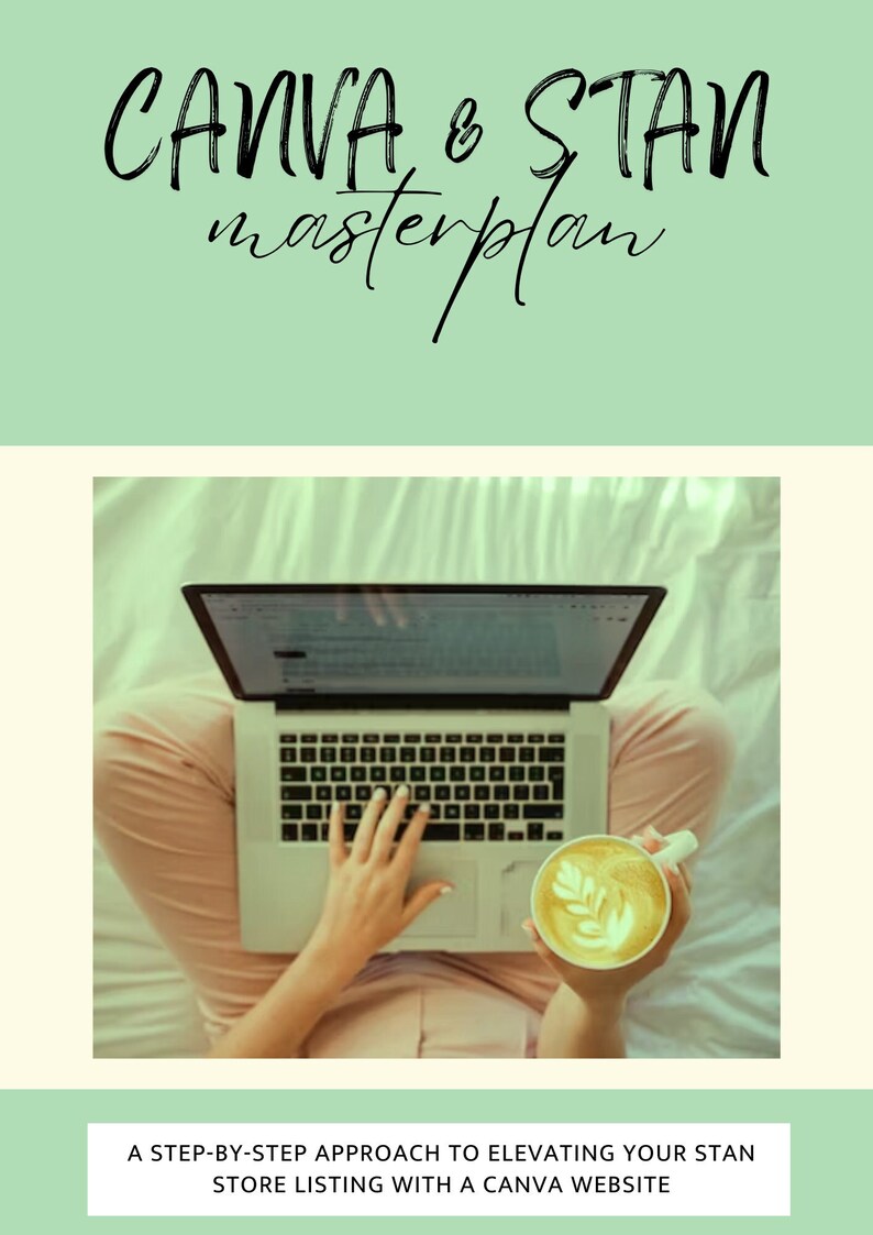 Canva and Stan Masterplan With PLR Resell Rights Digital Download Designs Create Passive Income ...