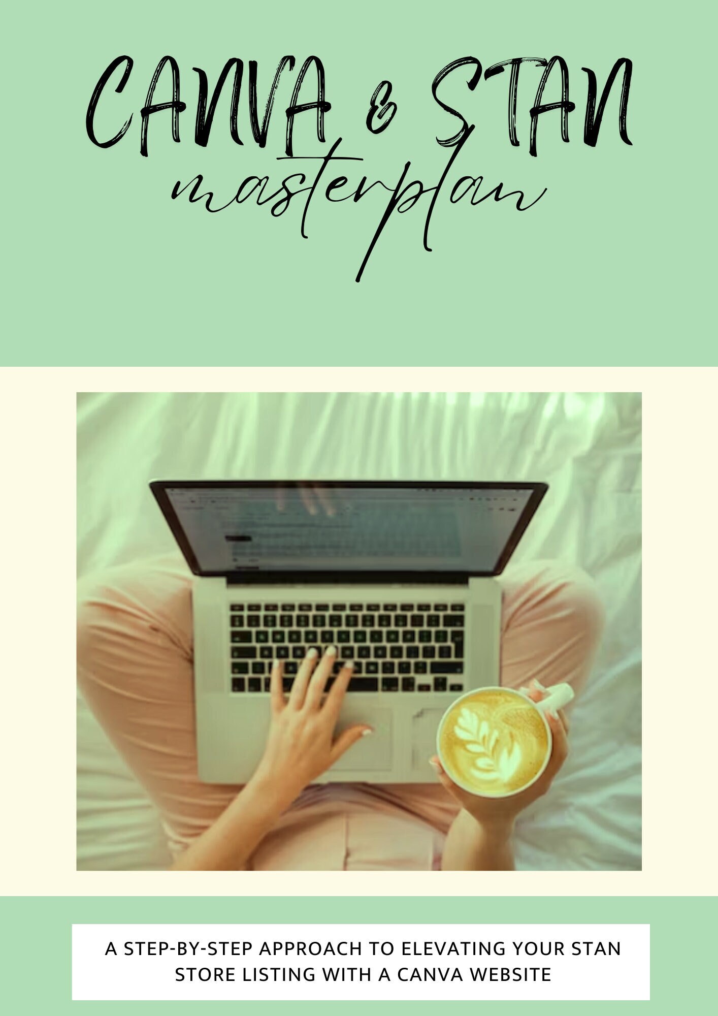 Canva and Stan Masterplan With PLR Resell Rights Digital Download Designs Create Passive Income ...