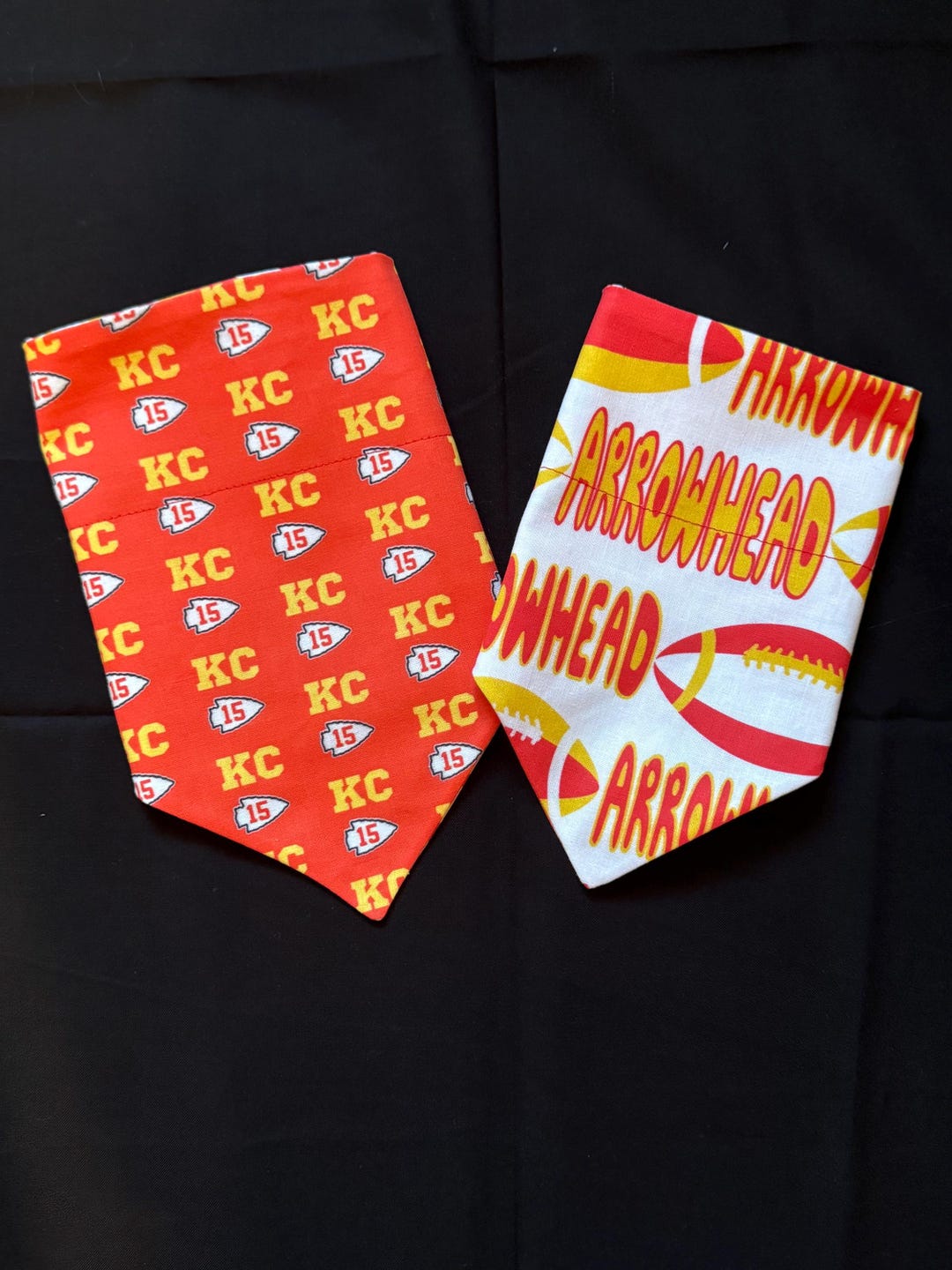 Kansas City Chiefs Mahomes on Red/arrowhead Football on White ...