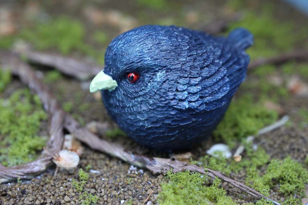 Asian Kool Figurine Handmade Bird Sculpture Figurine Bird Miniature - Etsy