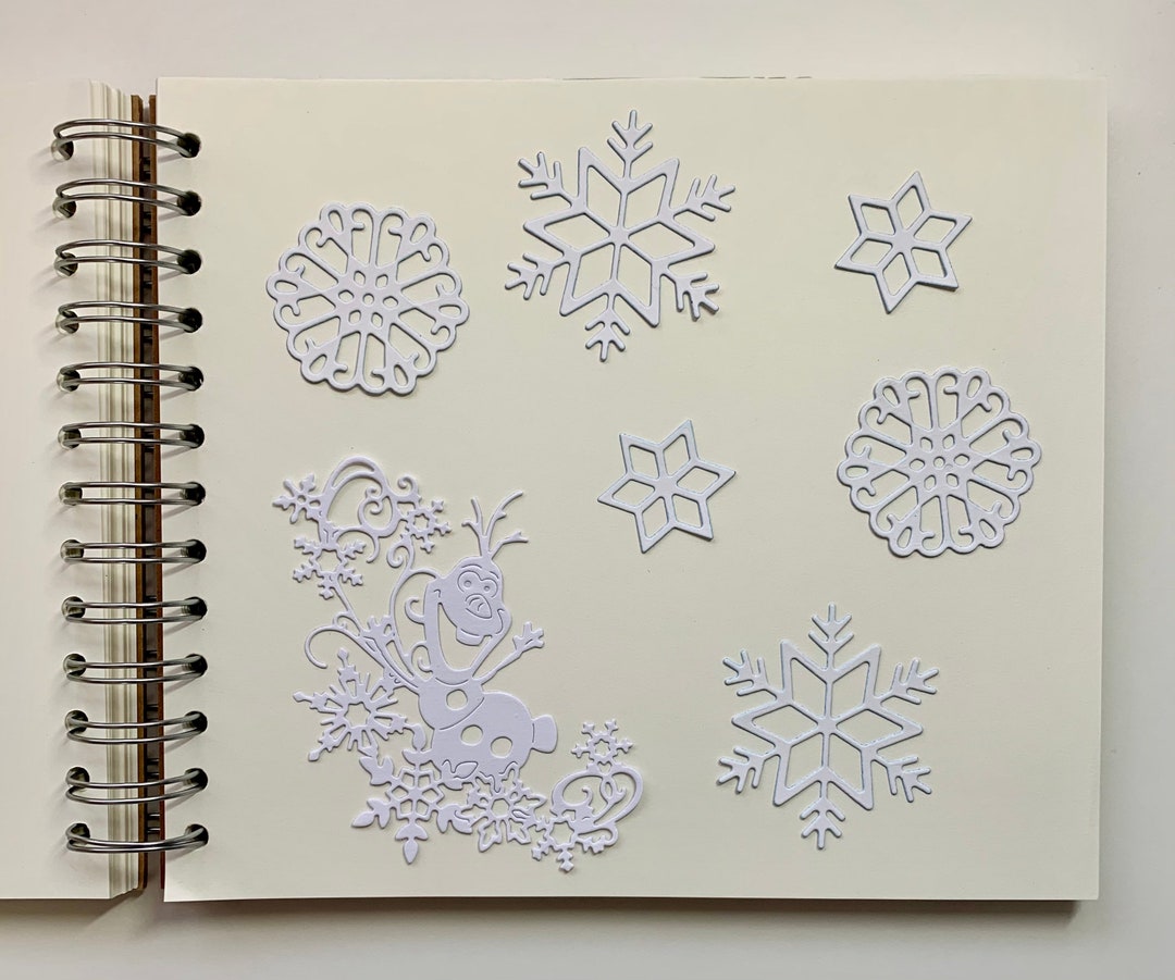 Olaf Frozen Die Cut Shapes X7 White | Magical Scrapbook Embellishment ...