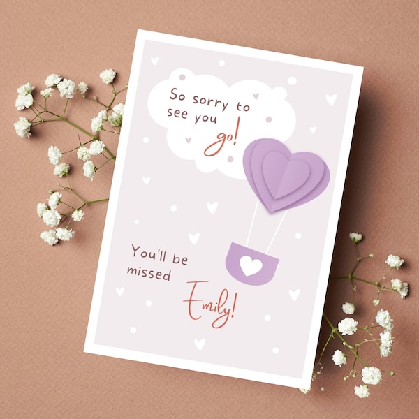 Sorry to See You Go - Etsy UK