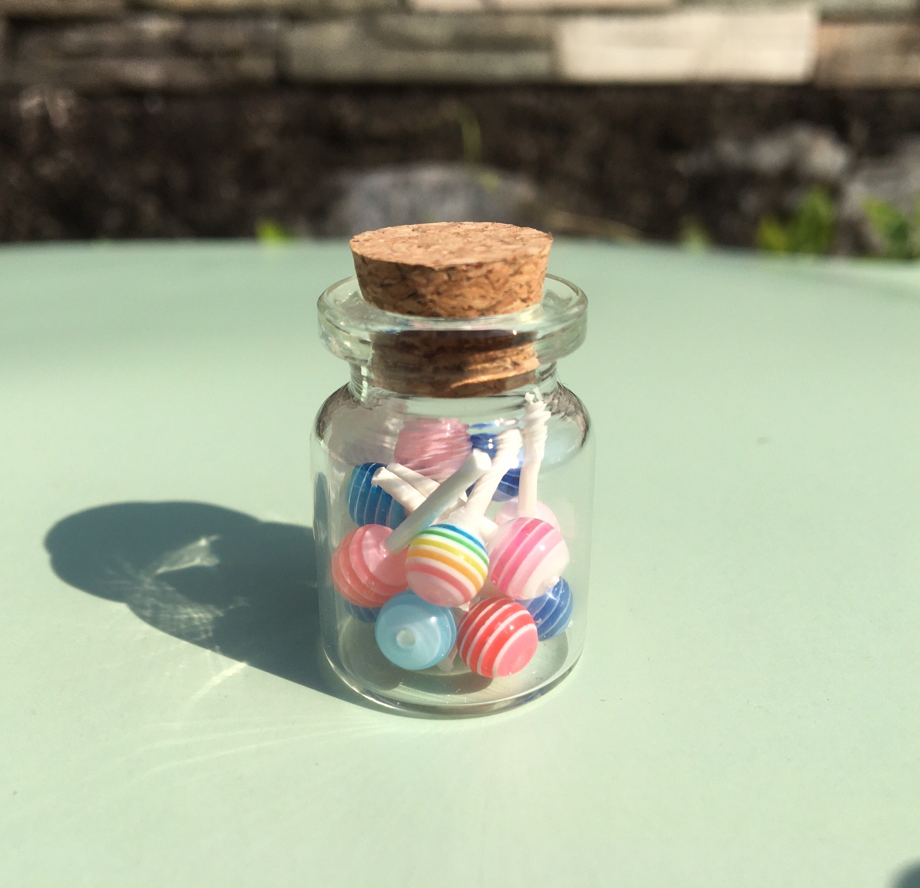 Miniature Glass Bottle Full of Colorful Lollipops 1/12 1/6 - Etsy