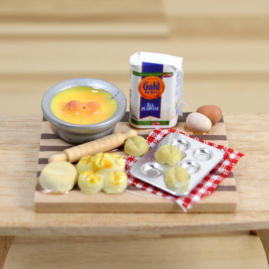 Dollhouse Bakery Cooking Set Miniature Kitchen Household Model | Etsy