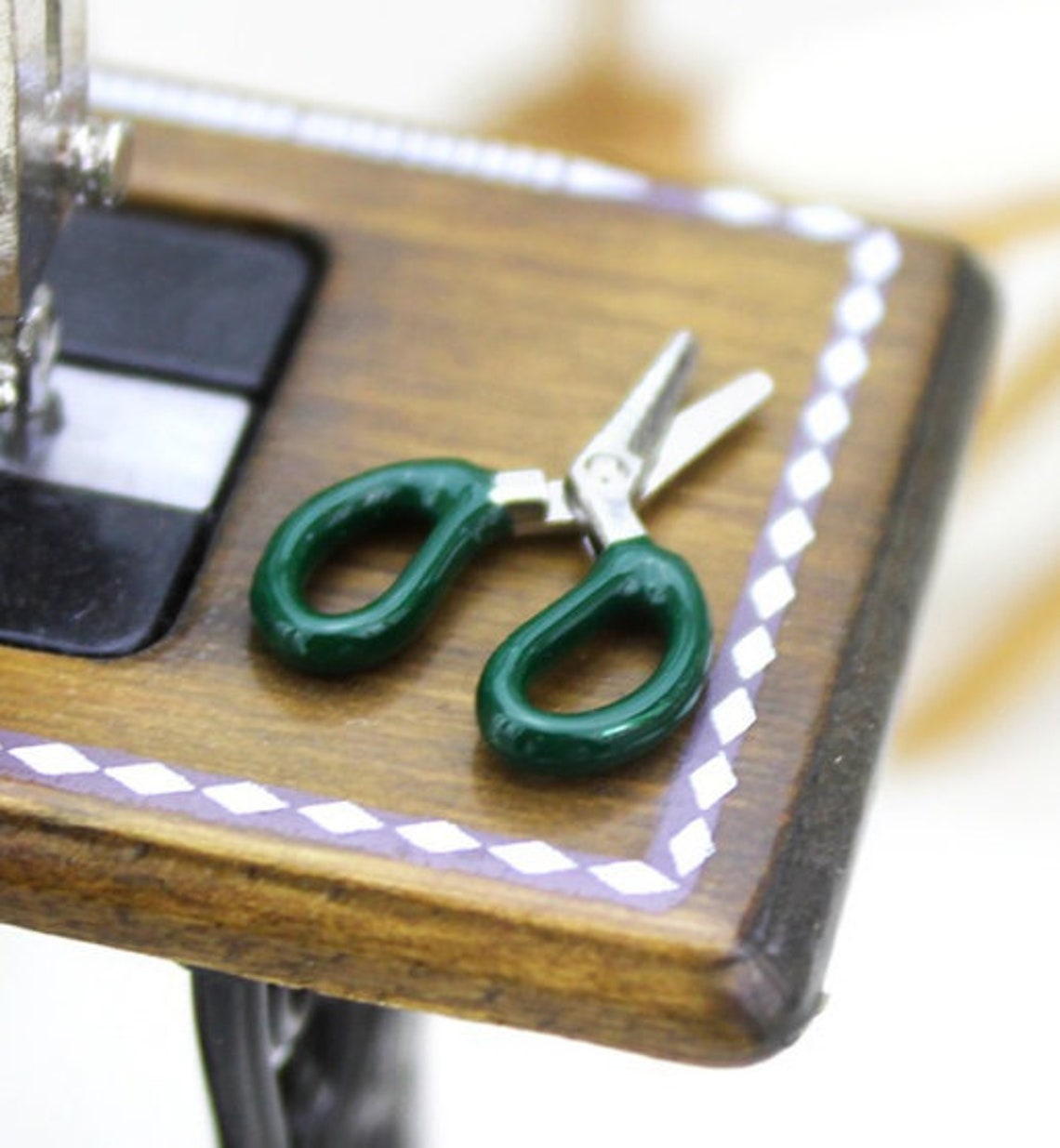 Dollhouse Miniature Stationery Scissor 1:12th Scale Dollhouse Sewing ...