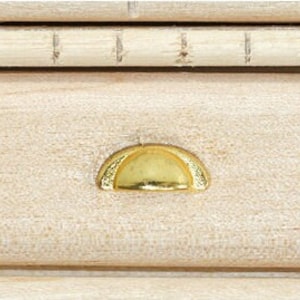 Dollhouse Miniature Cabinet Pulls 1:12 Scale Drawer Cup Pulls Miniature ...