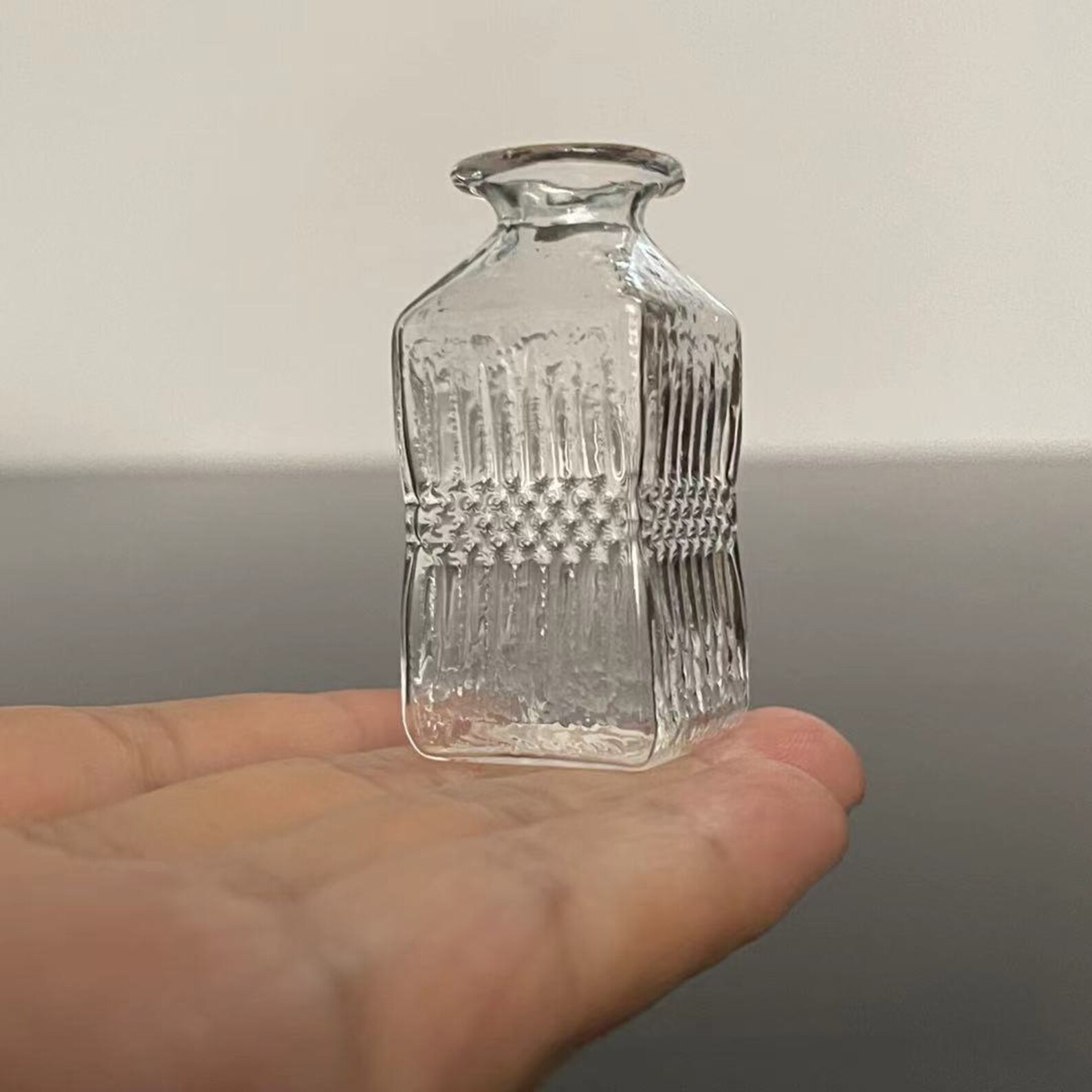 Dollhouse Miniature Glass Vase Mini Luxury Rilief Glass Case | Etsy