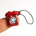 Dollhouse Rotary Dial Telephone 1 12th Scale Telephone Miniature Metal ...