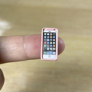 Dollhouse Miniature Smart Phone Mini Phone for Dolls House 1:12 Scale ...