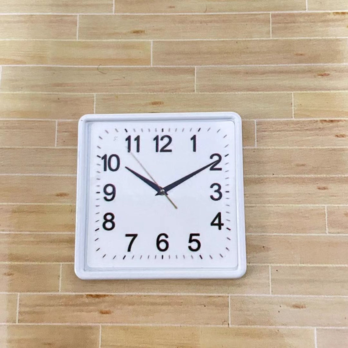 Dollhouse Wall Clock Miniature Modern Square Clock for Dolls | Etsy