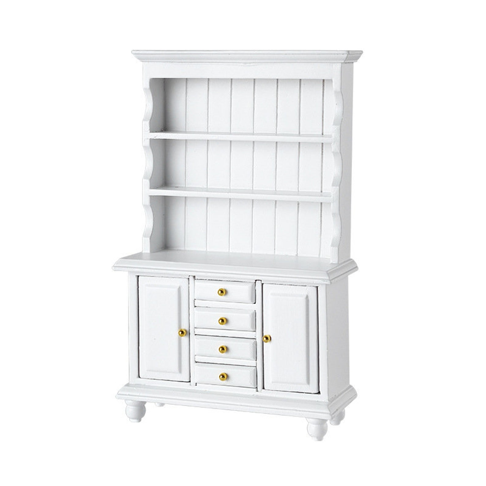 Dollhouse Hutch Miniature Wood Cabinet Dolls House Kitchen - Etsy