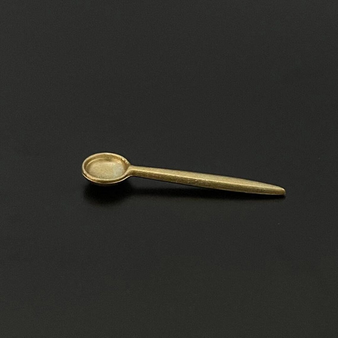 Dollhouse Miniature Antique Spoon 1/12 Scale Mini Gold Spoon Tiny ...