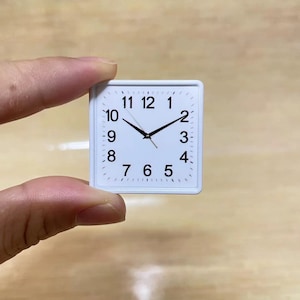 Dollhouse Wall Clock Miniature Modern Square Clock for Dolls House ...