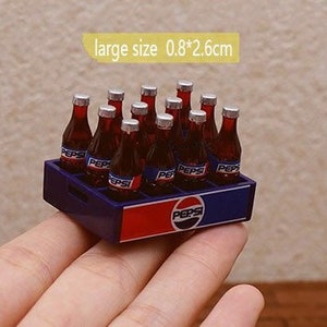 Doll House Miniature Coke Container a Dozen Coke Bottles Mini Model ...
