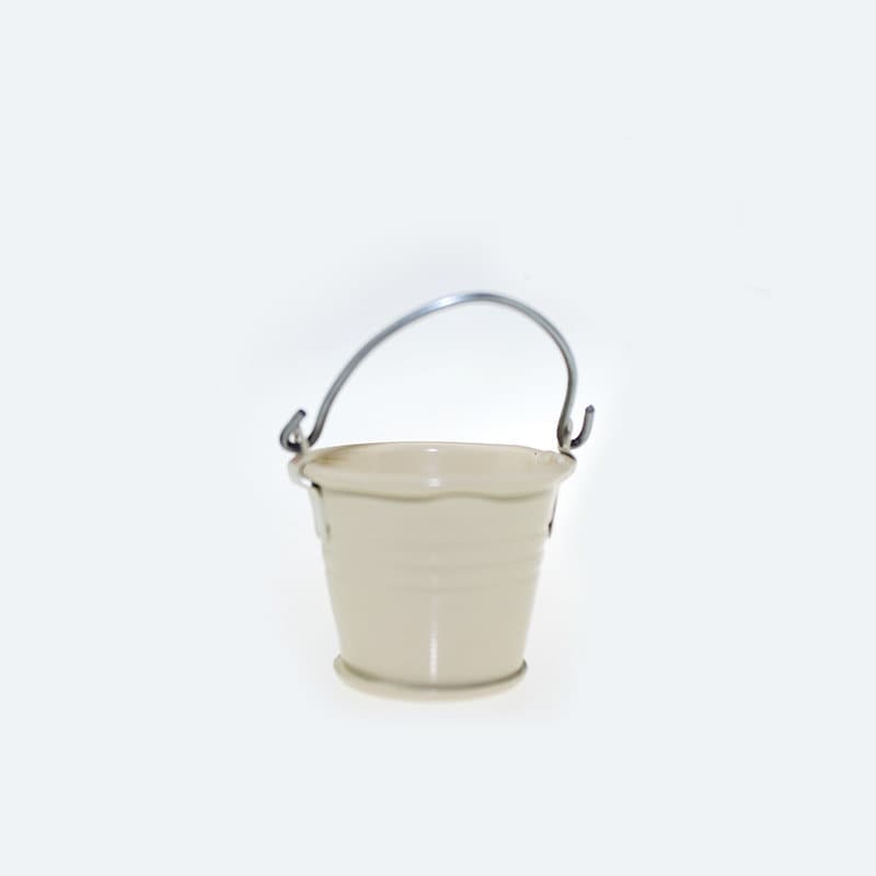 1:12 Scale Miniature Bucket With Handle Mini Metal Pail for Dollhouse ...