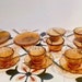Dollhouse Teacup and Saucer Set of 4 Miniature Vintage Cups Clear ...