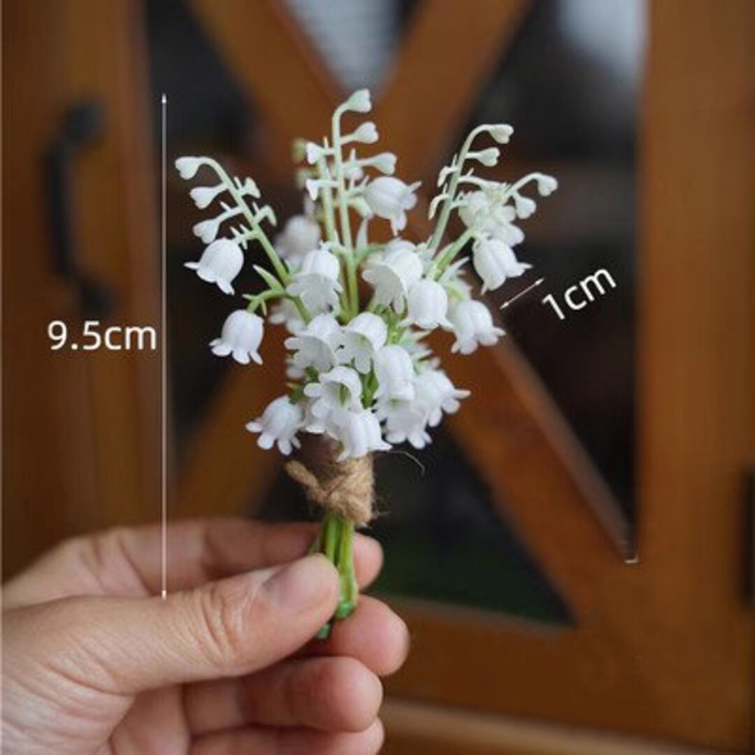 Miniature Lily of the Valley Dollhouse White Bell Flowers Mini Wind ...