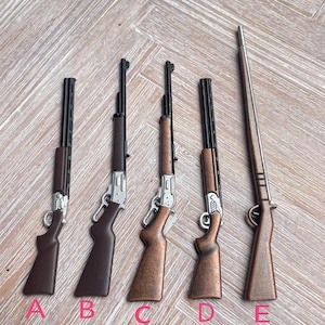 Miniature Rifles 1:12 Scale Dollhouse Decor Diorama Miniature Hunting ...
