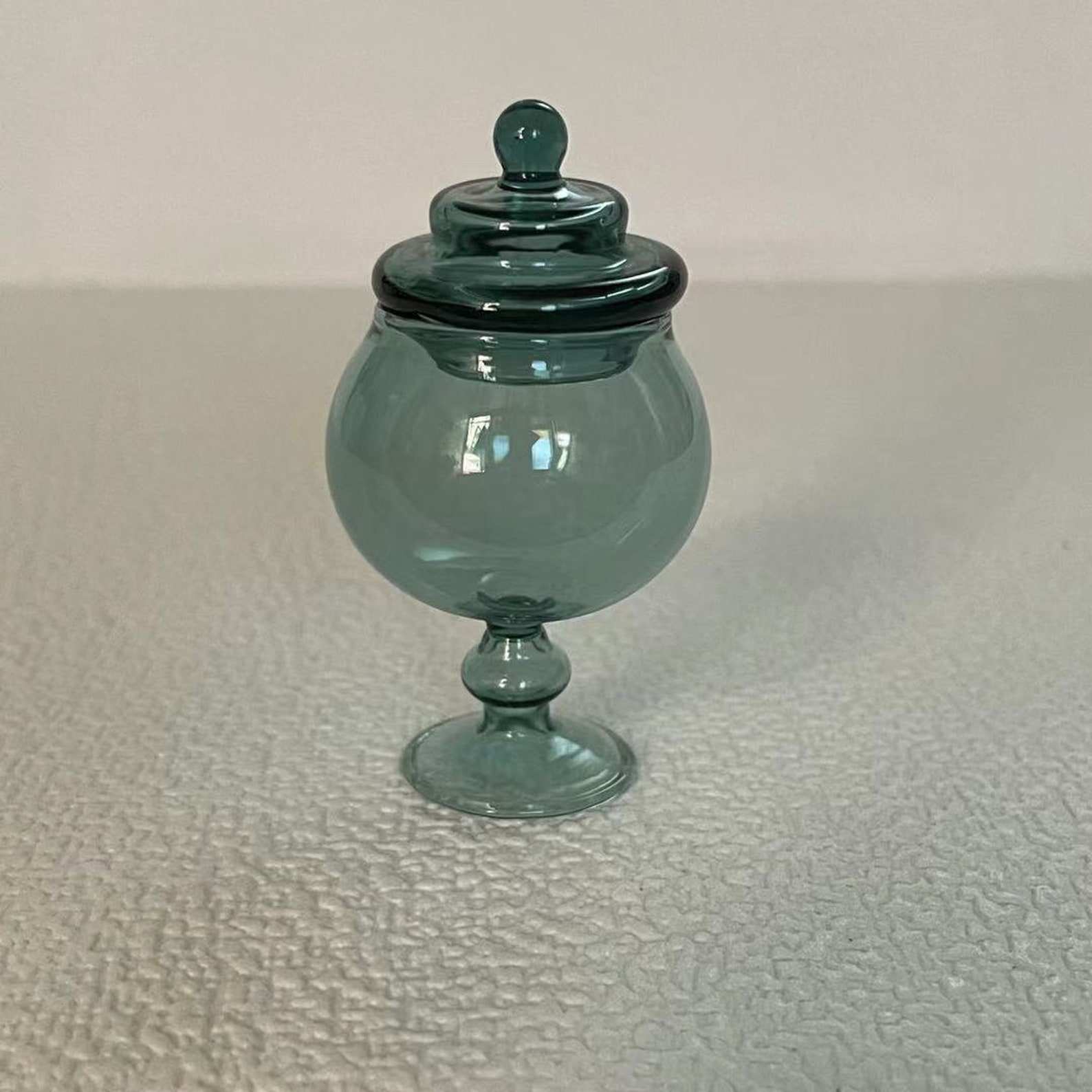 Miniature Glass Jar 1/6 Scale Mini Green Glass Storage Jar for | Etsy