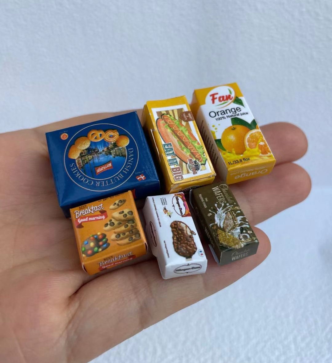 Miniature Groceries Boxes Dollhouse Kitchen Food 1/12th Scale Miniature ...