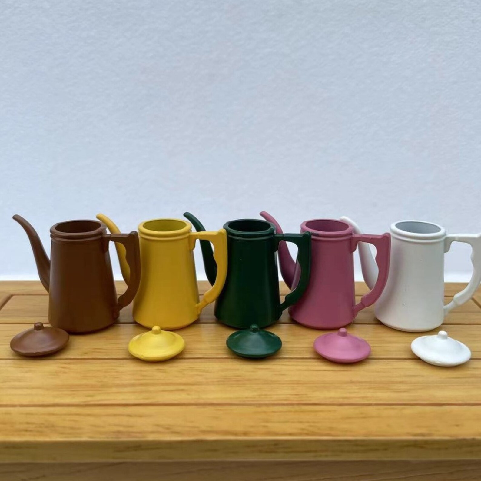 Dollhouse Coffee Pot Miniature Water Pot Mini Kitchen Accessory Metal ...
