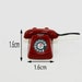 Dollhouse Rotary Dial Telephone 1 12th Scale Telephone Miniature Metal ...