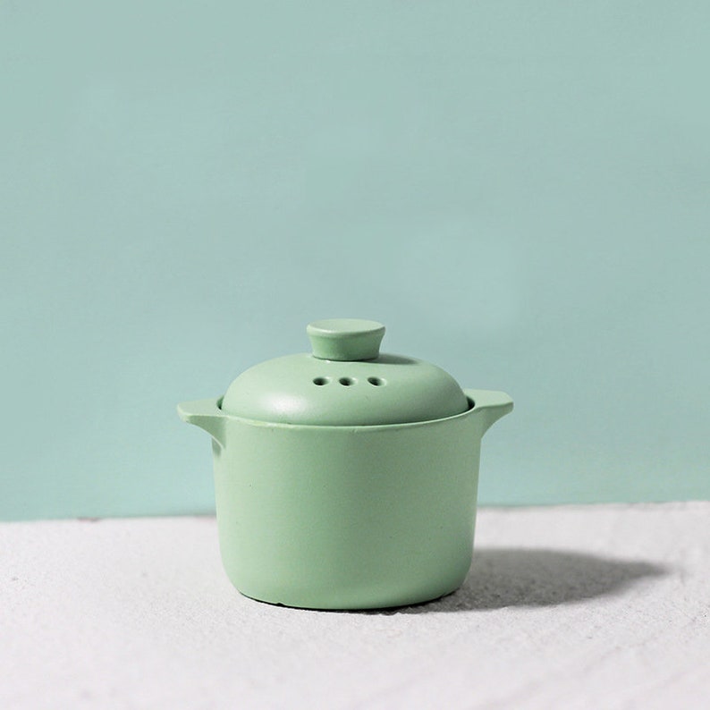 Dollhouse Miniature Cooking Pot 1/6 1/12 Scale Miniature Colored Metal ...
