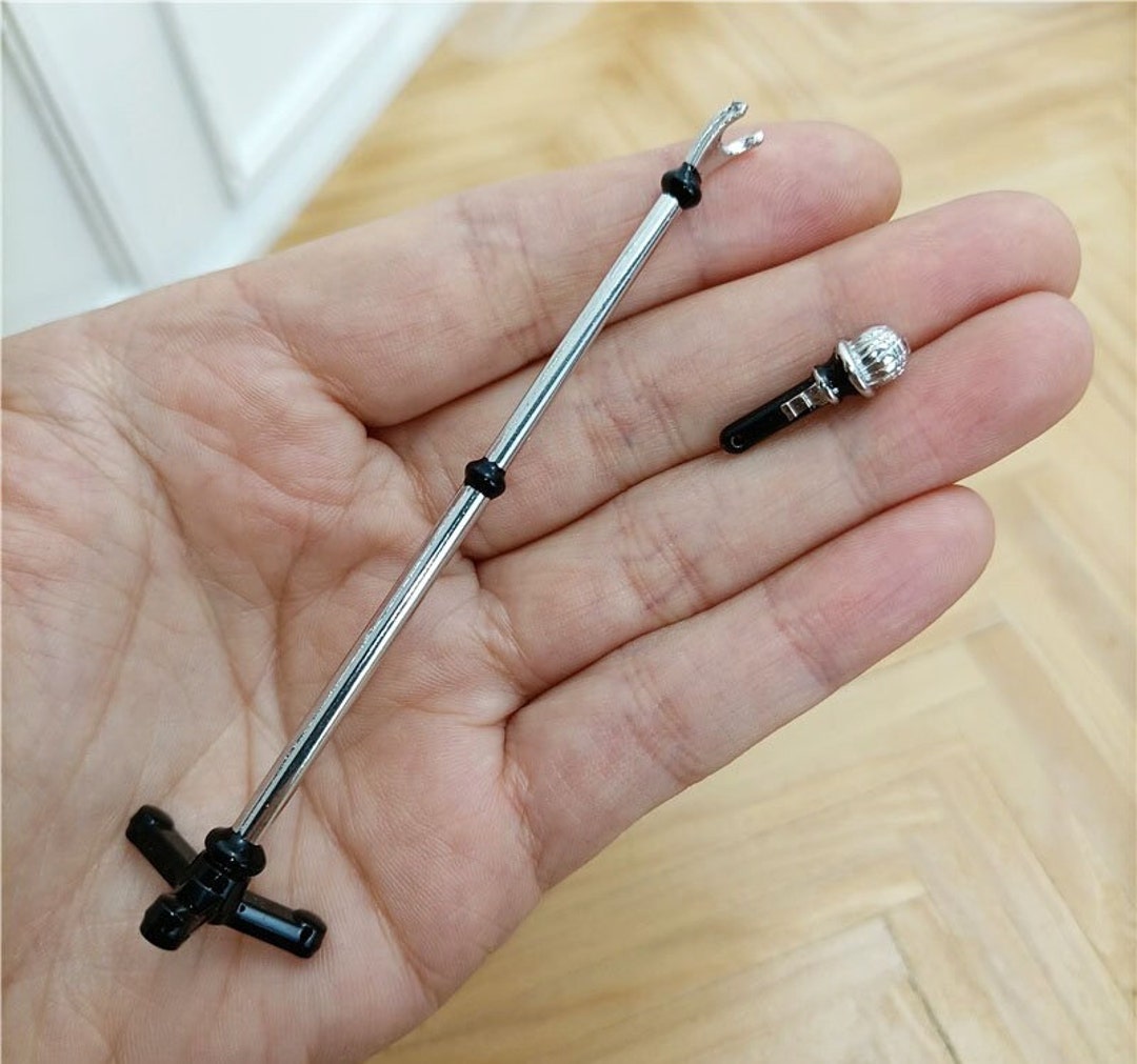 Dollhouse Miniature Microphone Dollhouse Music Instrument Miniature ...
