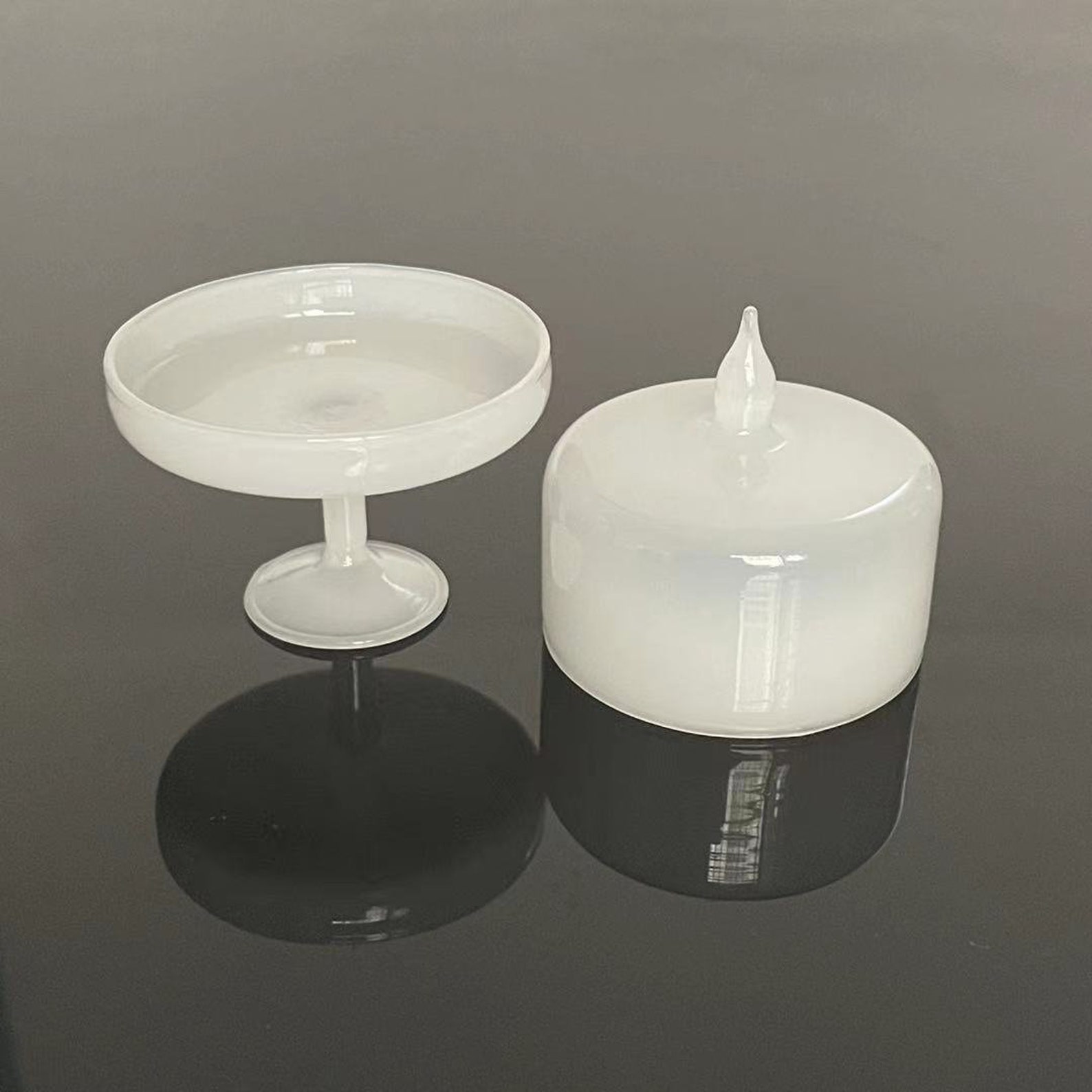 1/6 Scale Miniature Glass Pastry Stand Dollhouse Kitchen Decor ...