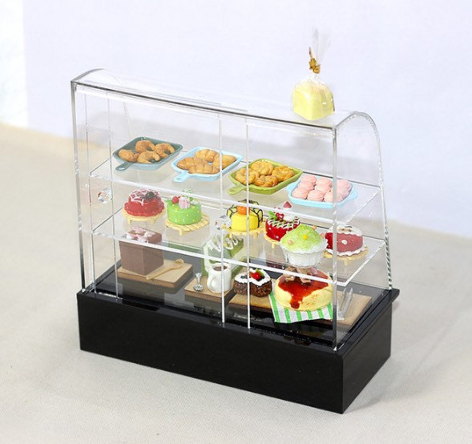 Dollhouse Modern Furniture Miniature Acrylic Bakery Showcase - Etsy
