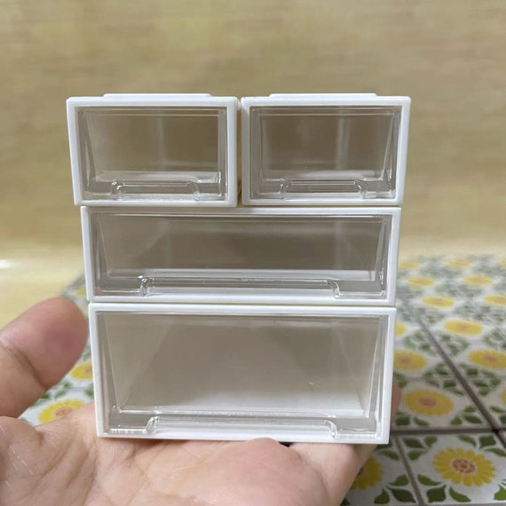 Miniature Stacking Drawer Organizer Set of 4 Dollhouse Modern - Etsy