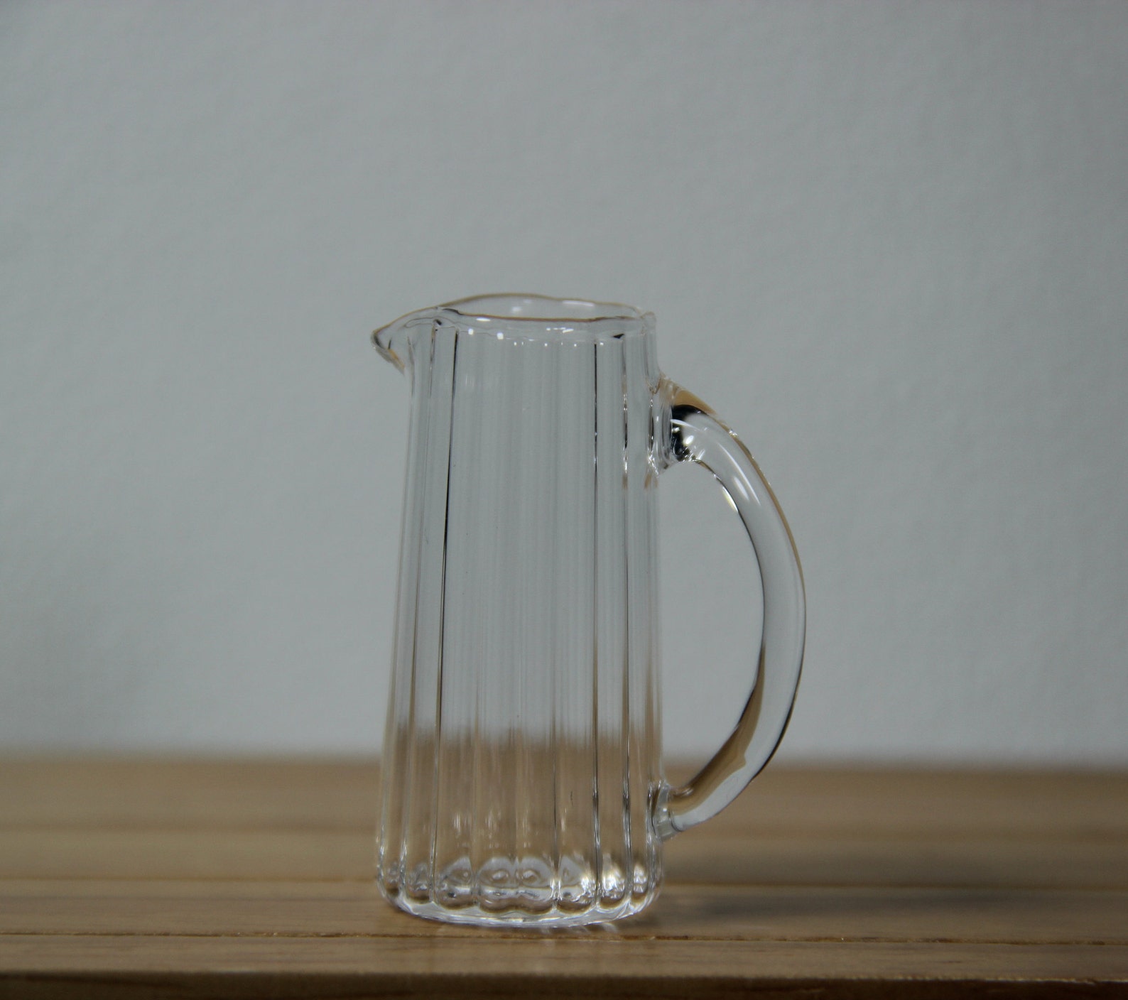 Miniature Real Glass Water Jug Dollhouse Glassware Mini Clear Juice Jug ...