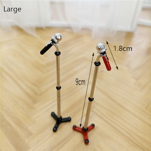 Dollhouse Miniature Microphone Dollhouse Music Instrument Miniature ...