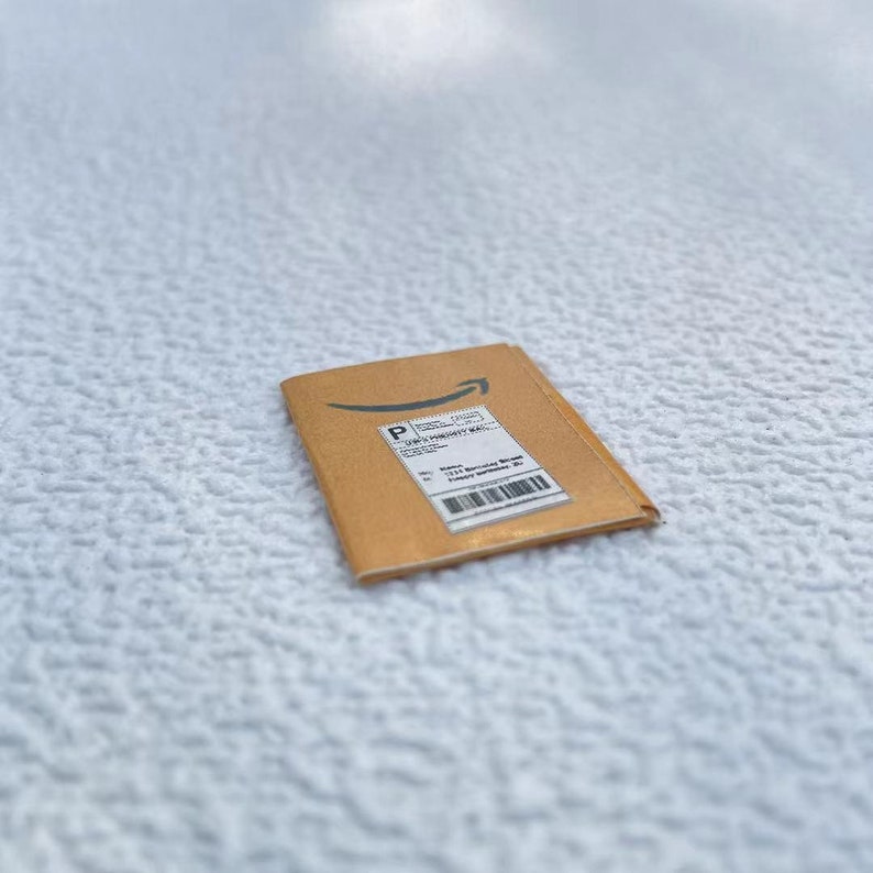 Miniature Dollhouse Amazon Shipping Box Miniature Delivery - Etsy