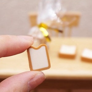 Miniature Food 1/12 Scale a Bag of Toast for Dollhouse Tiny Bread for ...