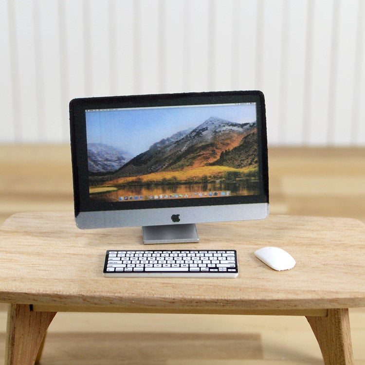 1:12th Scale Miniature Computer Dollhouse Decoration | Etsy