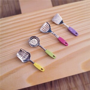 1:12 Scale Dollhouse Miniature Metal Cute Cooking Utensil Doll House ...