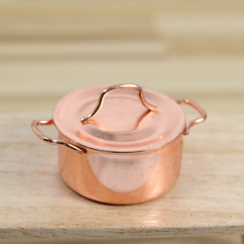 Dollhouse Miniature Cooking Pot 1:12th Scale Alloy Pan Mini - Etsy