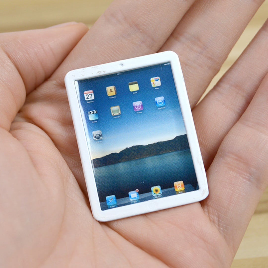 Doll Tablet Miniature Computer 1:12 Scale Tablet Personal Computer for ...