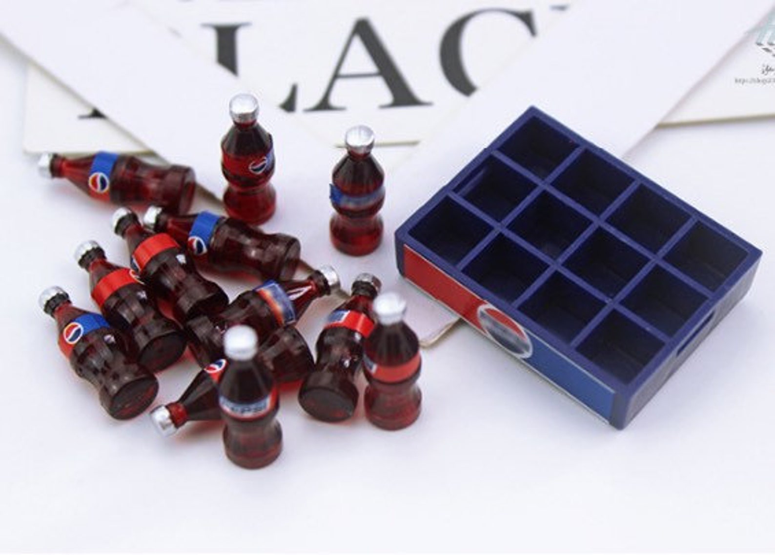 Doll House Miniature Coke Container a Dozen Coke Bottles Mini | Etsy