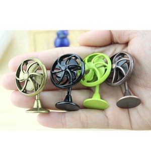 Dollhouse Miniature Fan Vintage Decor Miniature Retro Fan for Dolls ...