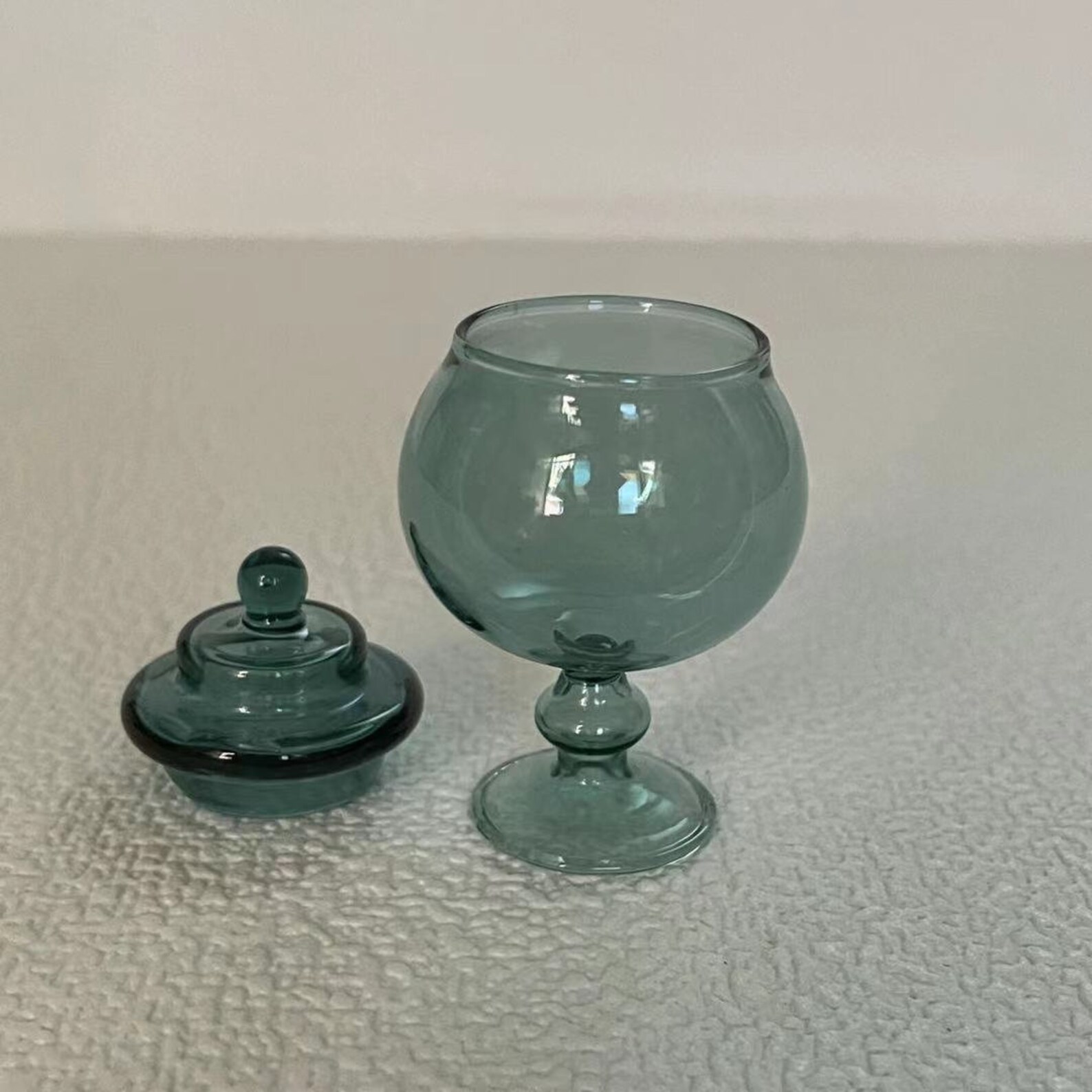 Miniature Glass Jar 1/6 Scale Mini Green Glass Storage Jar for | Etsy