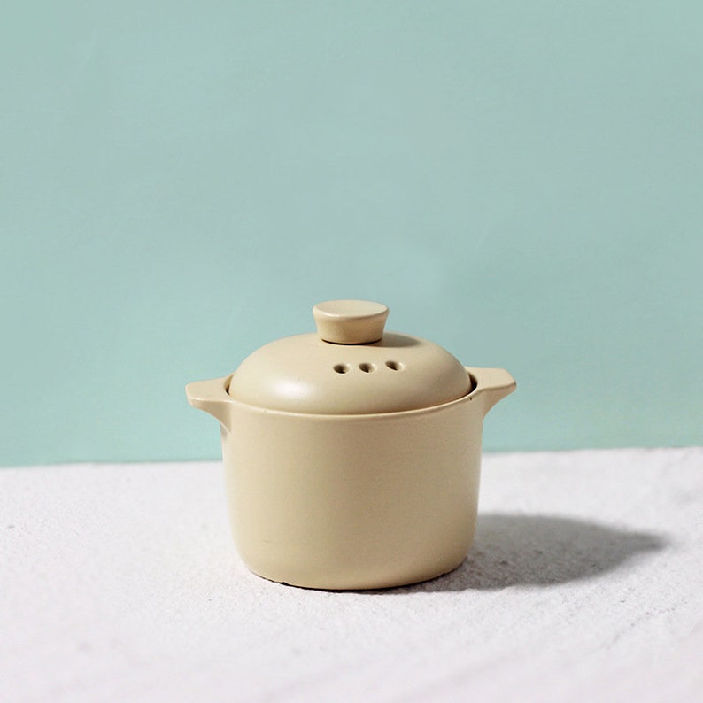 Dollhouse Miniature Cooking Pot 1/6 1/12 Scale Miniature Colored Metal ...