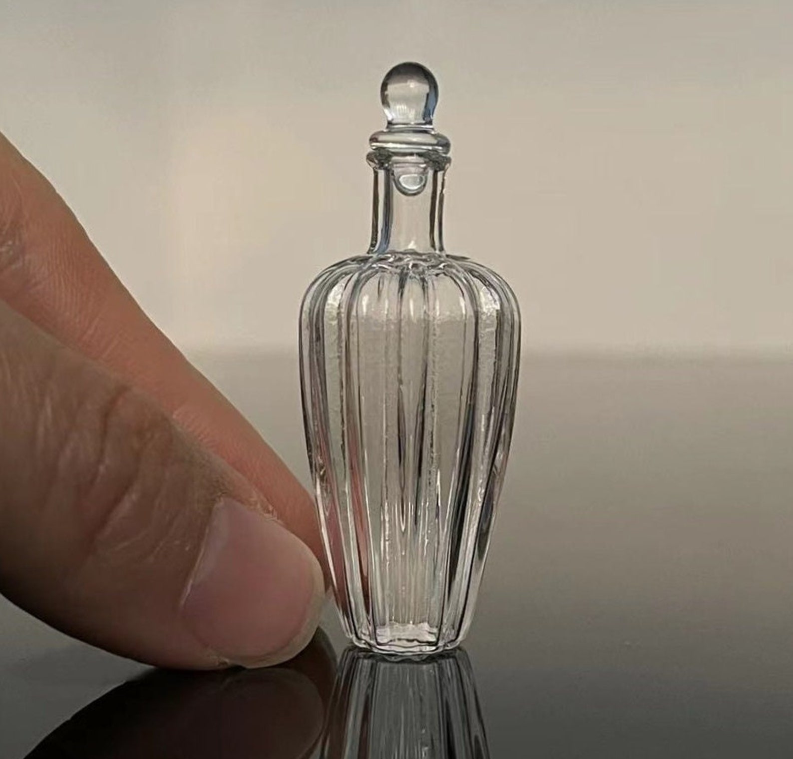 Miniature Glass Bottle Dollhouse Glassware Colletion Miniature Whisky ...