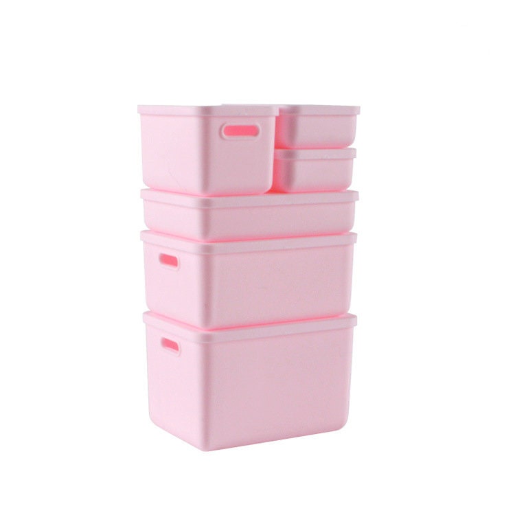 Miniature Home Plastic Storage Bins Dollhouse Storage Box Dolls House ...