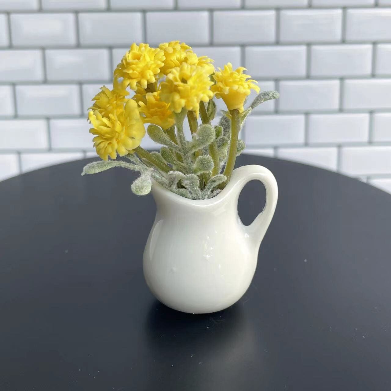 Dollhouse Miniature Flowers in Vase Dollhouse Living Room Decoration 1 ...
