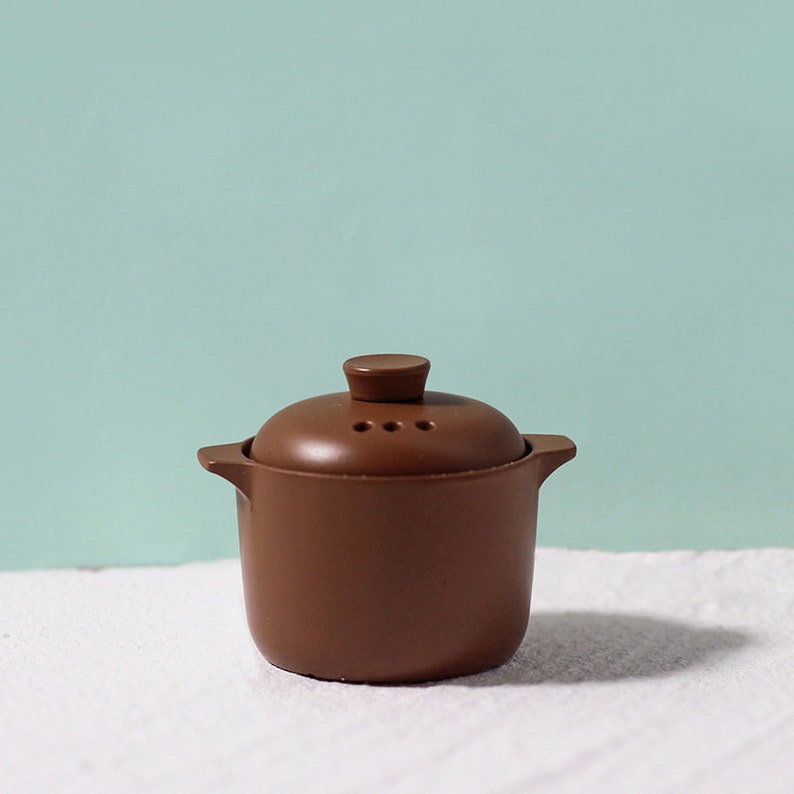 Dollhouse Miniature Cooking Pot 1/6 1/12 Scale Miniature Colored Metal ...