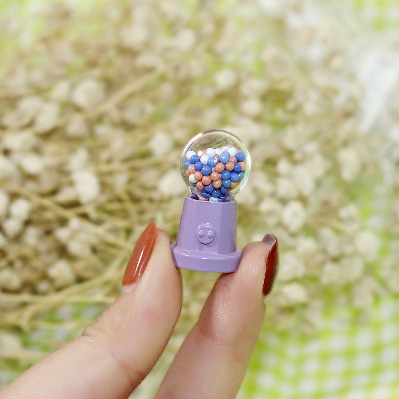 Dollhouse Miniature Gumball Machine Vending Gumball Machine Realistic ...