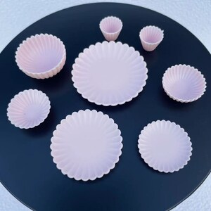 Miniature Plate Set Dollhouse Kitchen Dinnerware Set Mini Bowl,dishes ...