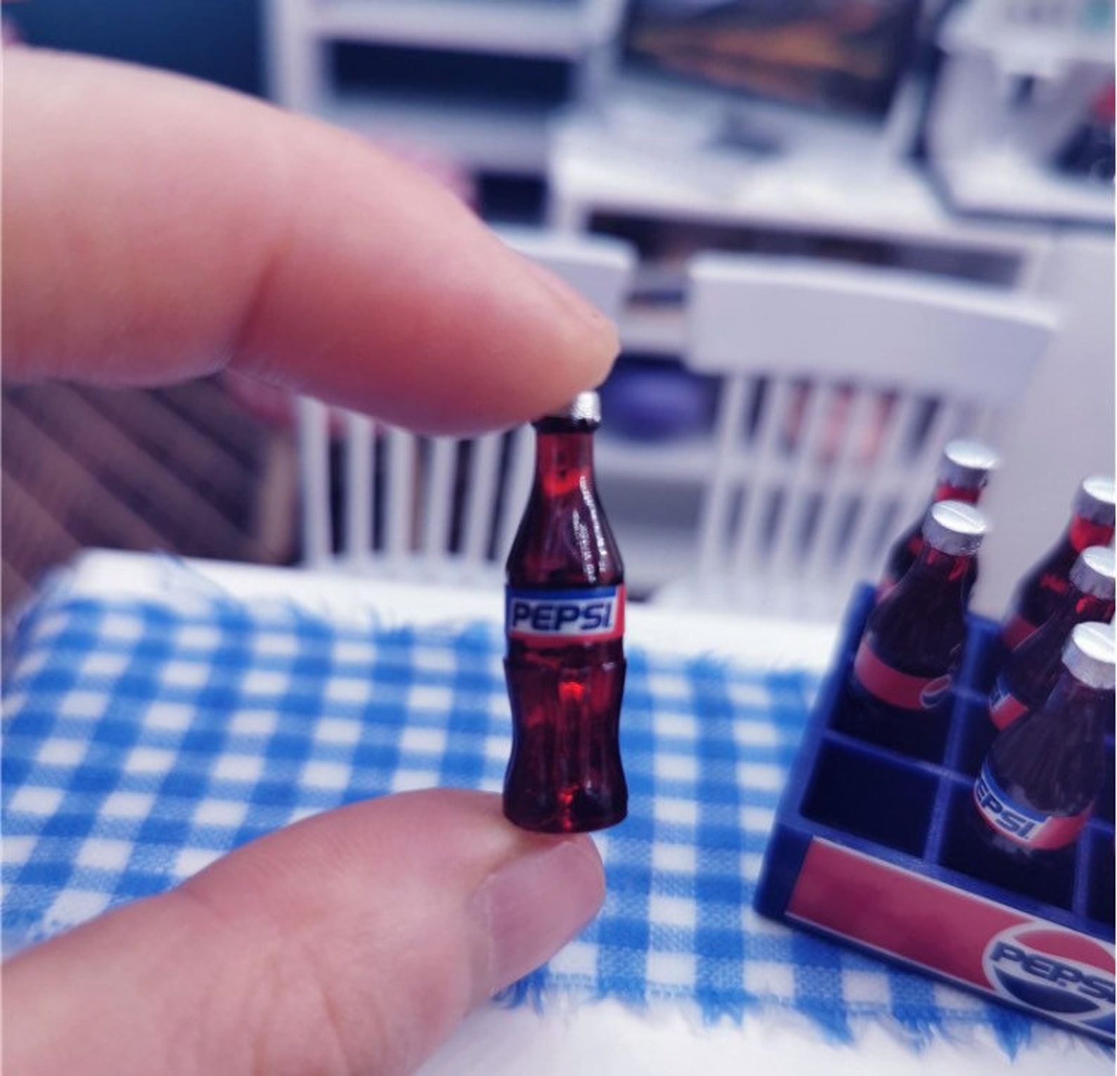 Doll House Miniature Coke Container a Dozen Coke Bottles Mini | Etsy